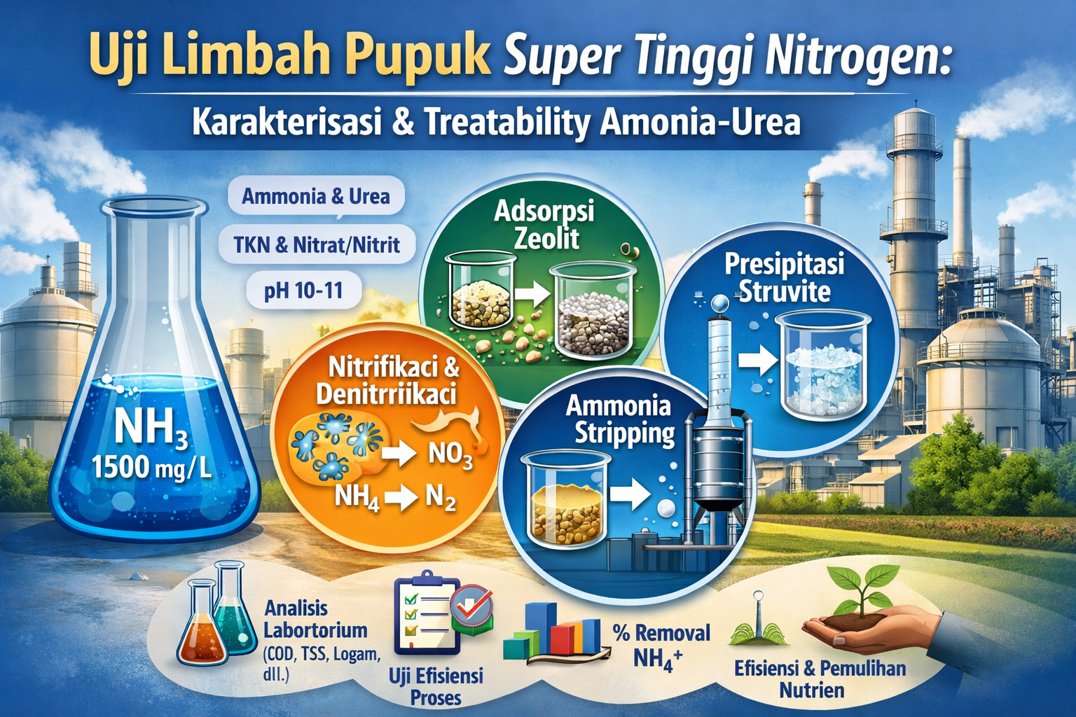 Fertilizer wastewater is loaded with ammonia: Here’s the lab-to-plant ...