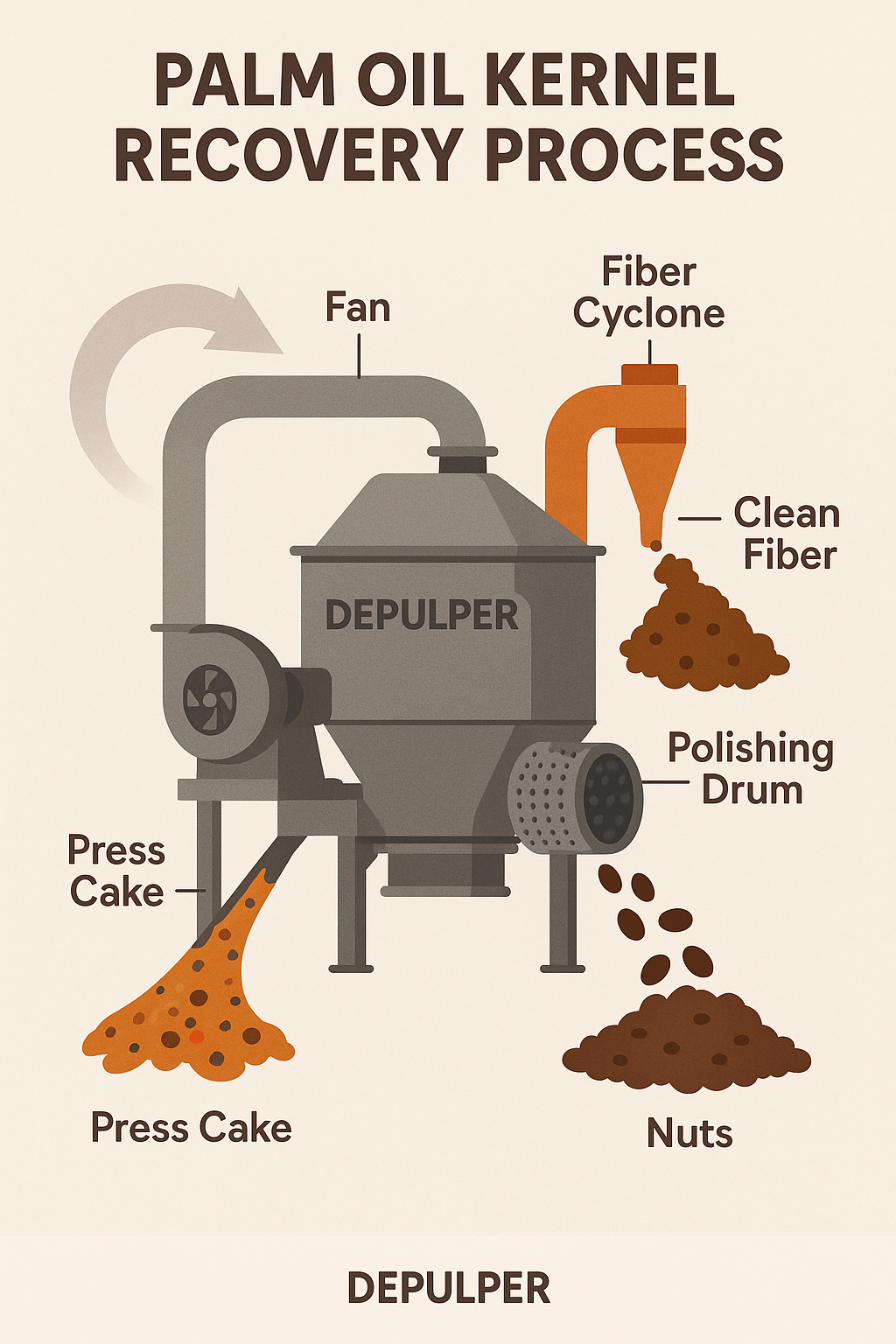 Inside the depericarper: how palm mills turn a messy mix into money and ...