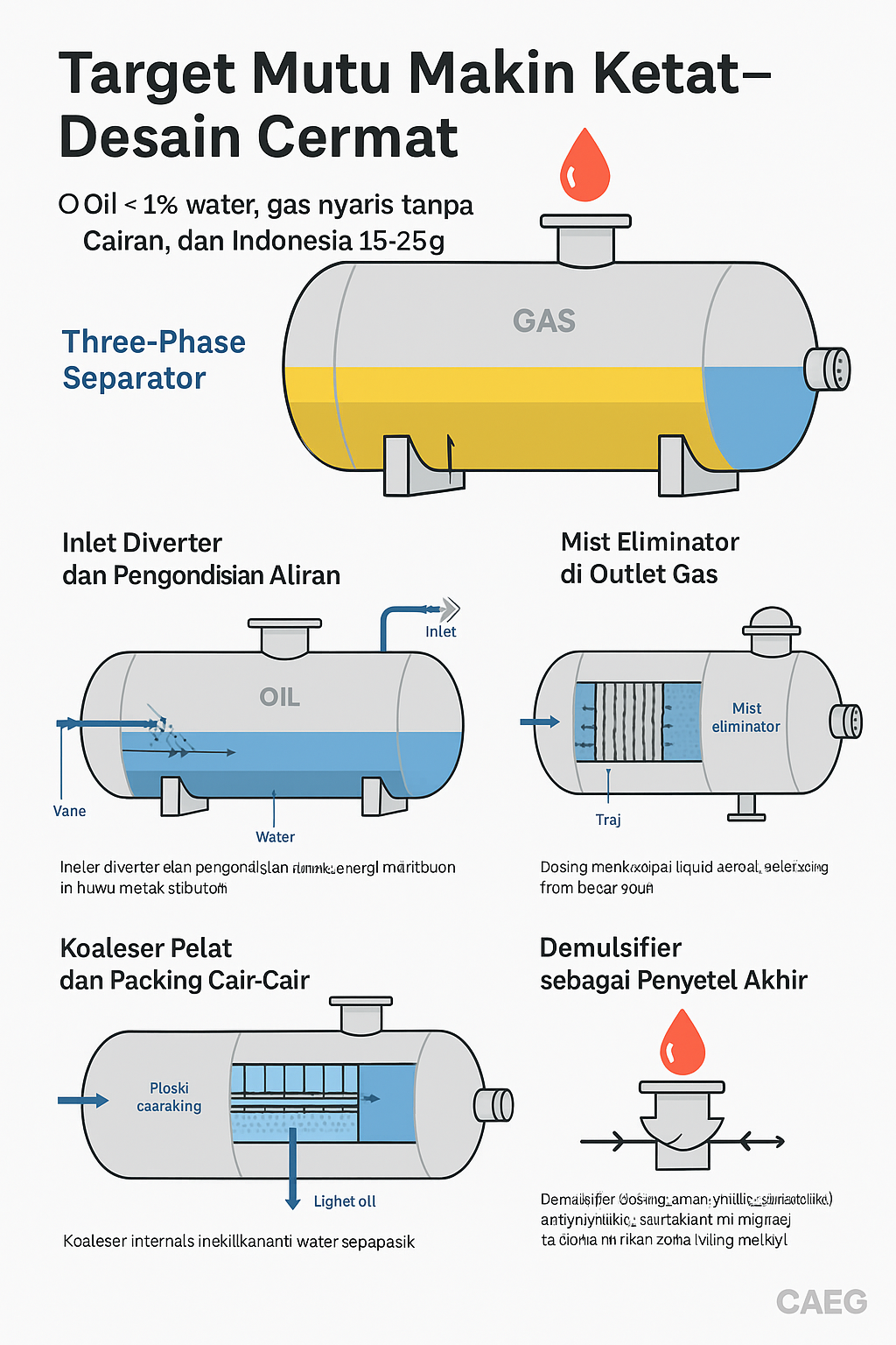 Inside the three‑phase separator: smarter internals and chemistry are ...